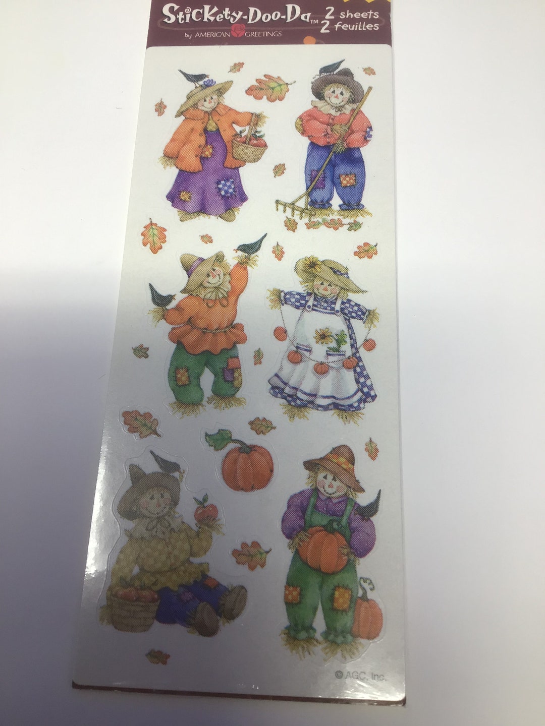 Scarecrow Stickers, Unopened, Vintage, 2 Sheets - Etsy