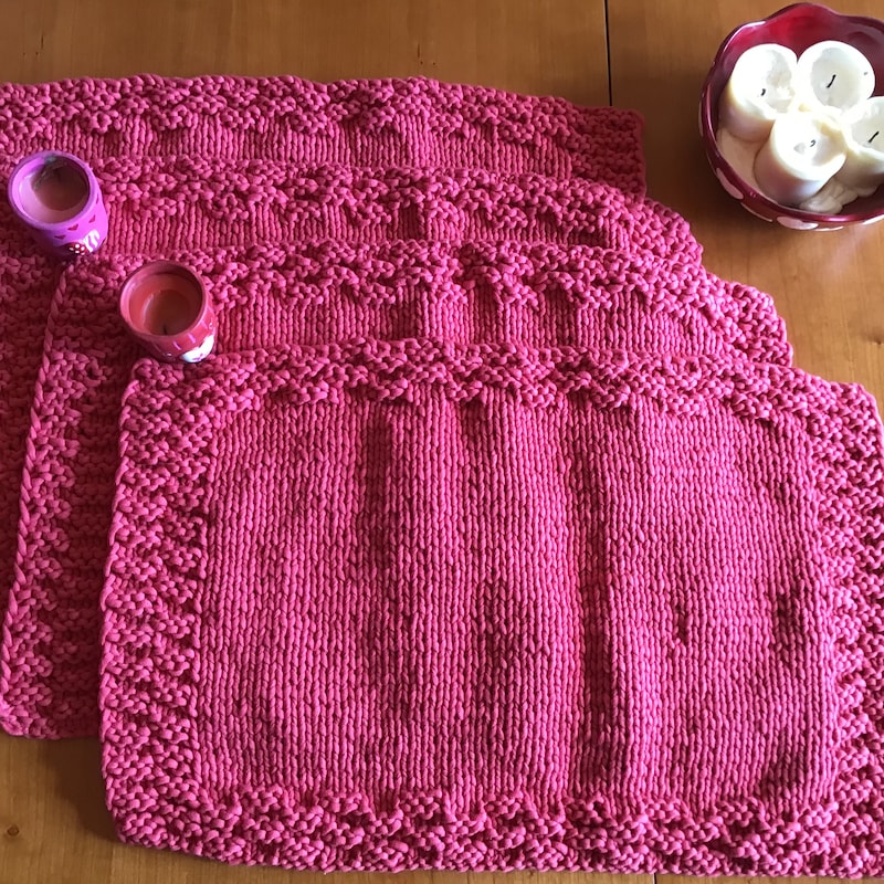 Knitted Placemats - Etsy