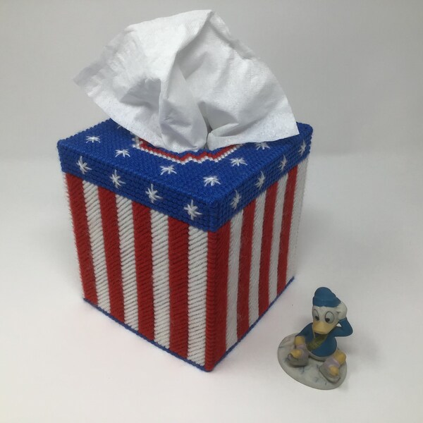 Patriotic Tissue Box Covers - Etsy