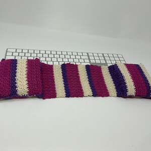 Keyboard Cover and Wrist Rest, Two in One, Crochet, Cotton, Gift for ...
