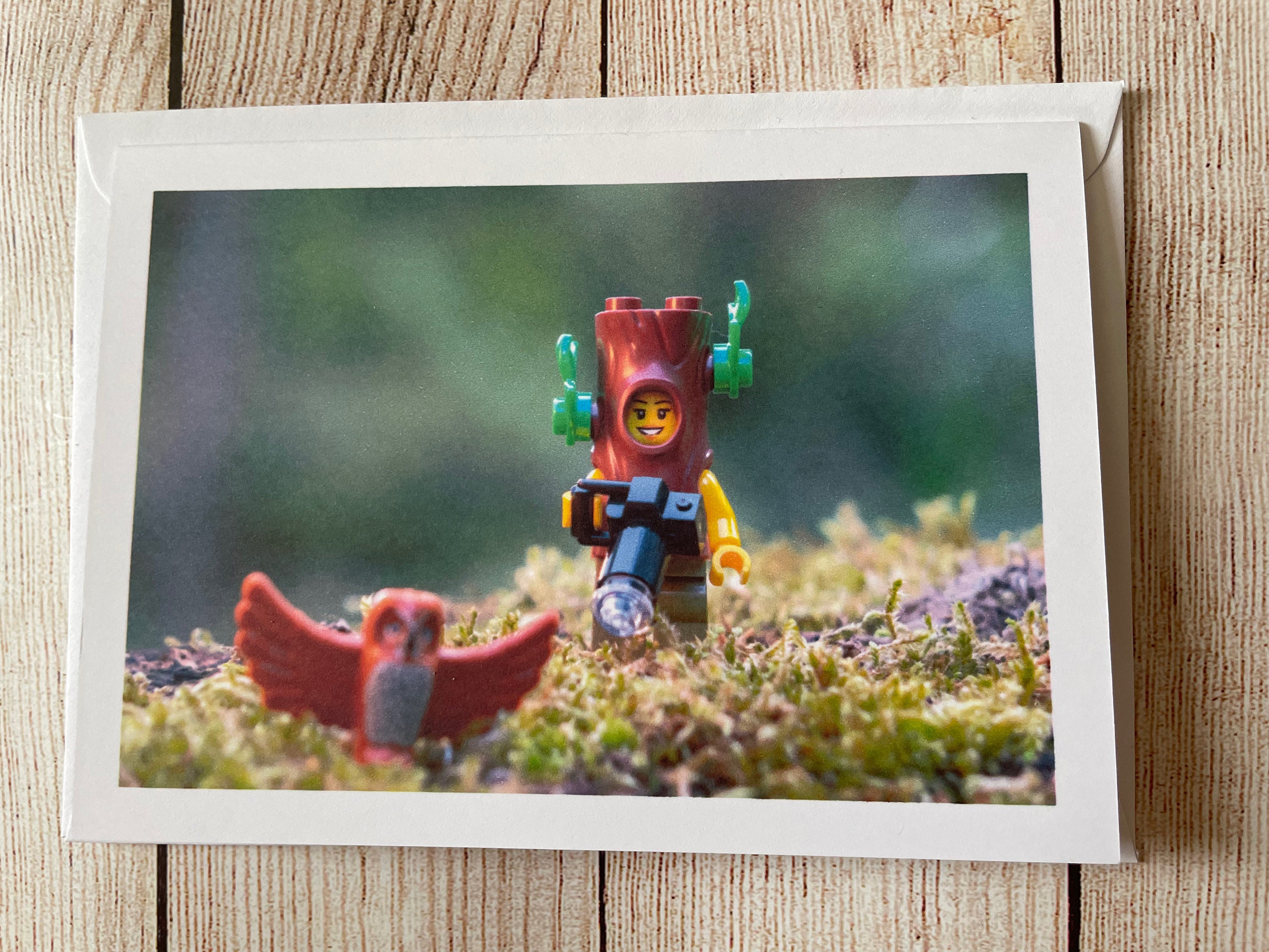 Lego Bird Photographer Minifigure Photo Greetings Card - Etsy
