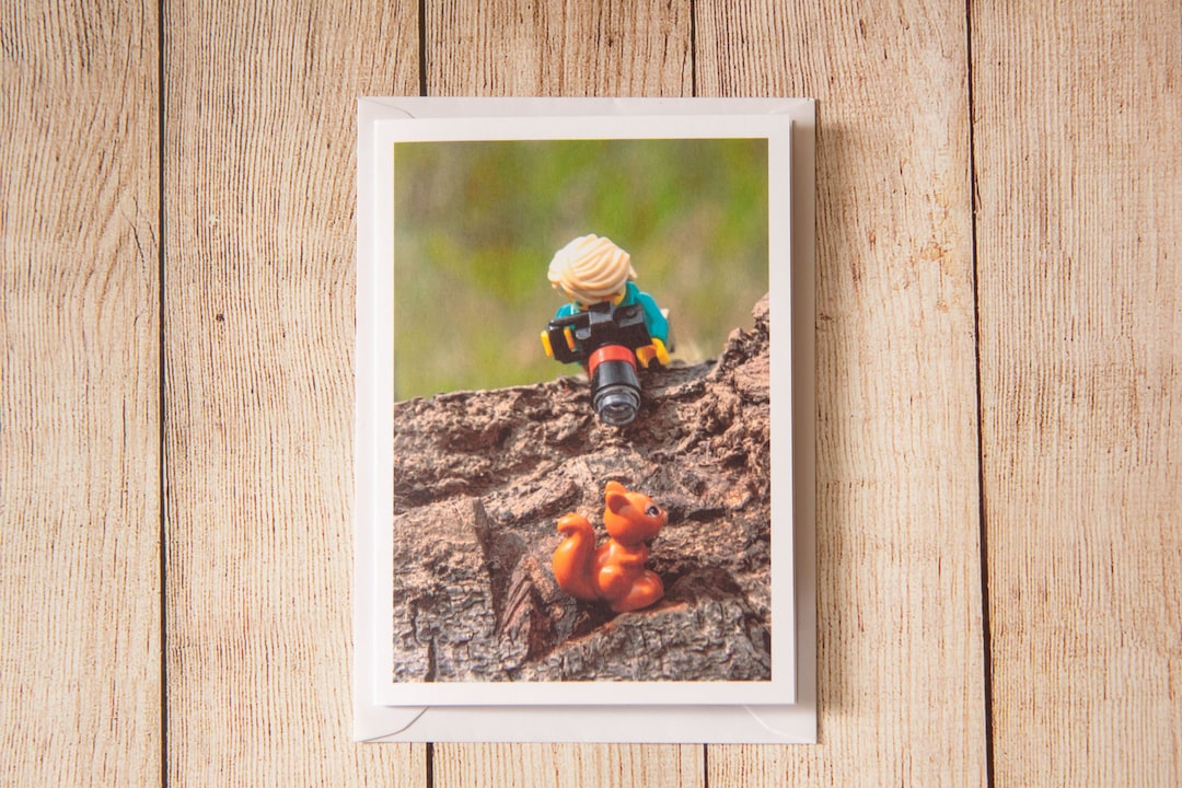 Lego Wildlife Photographer Minifigure Photo Greetings Card - Etsy