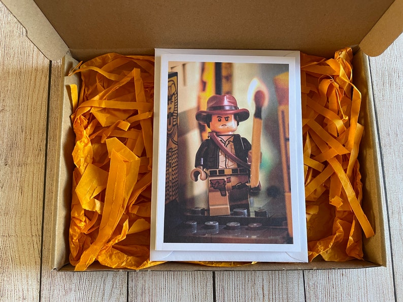 LEGO Indiana Jones Card Minifigure Photo Greetings Card Birthday ...