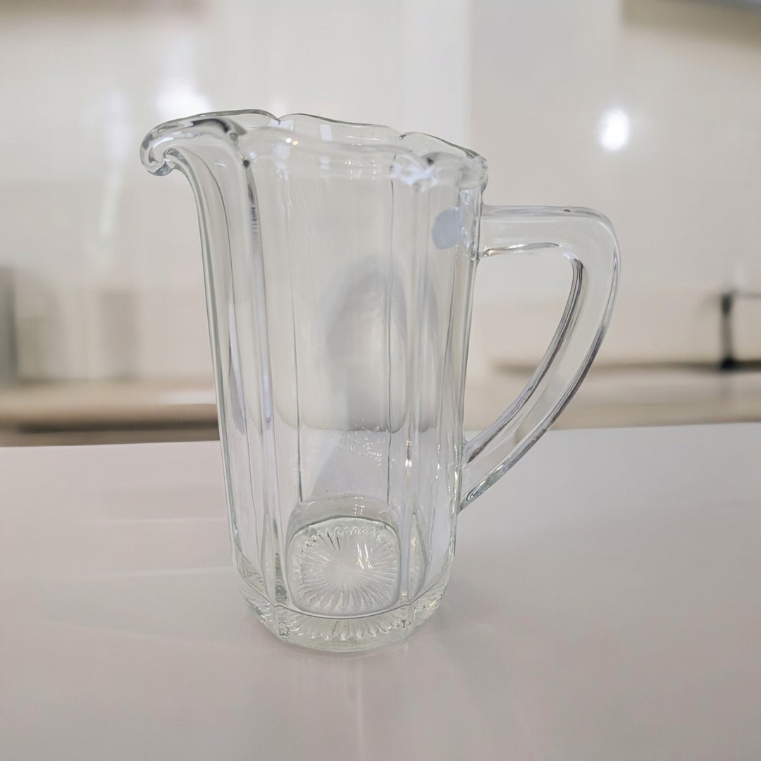 Vintage Mid-century Bohemian Glass Pitcher Made in Czechoslovakia - Etsy