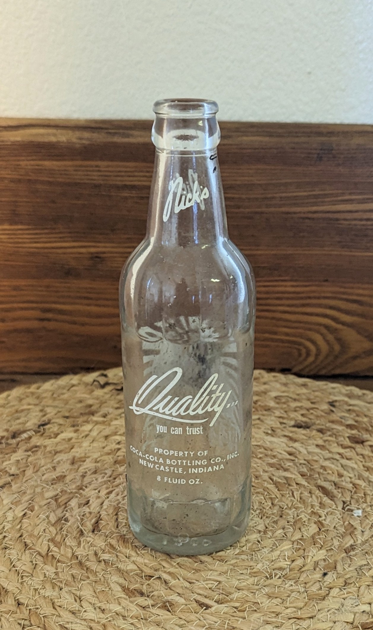 Vintage Nick's Beverages Bottle COCA COLA Bottling New - Etsy