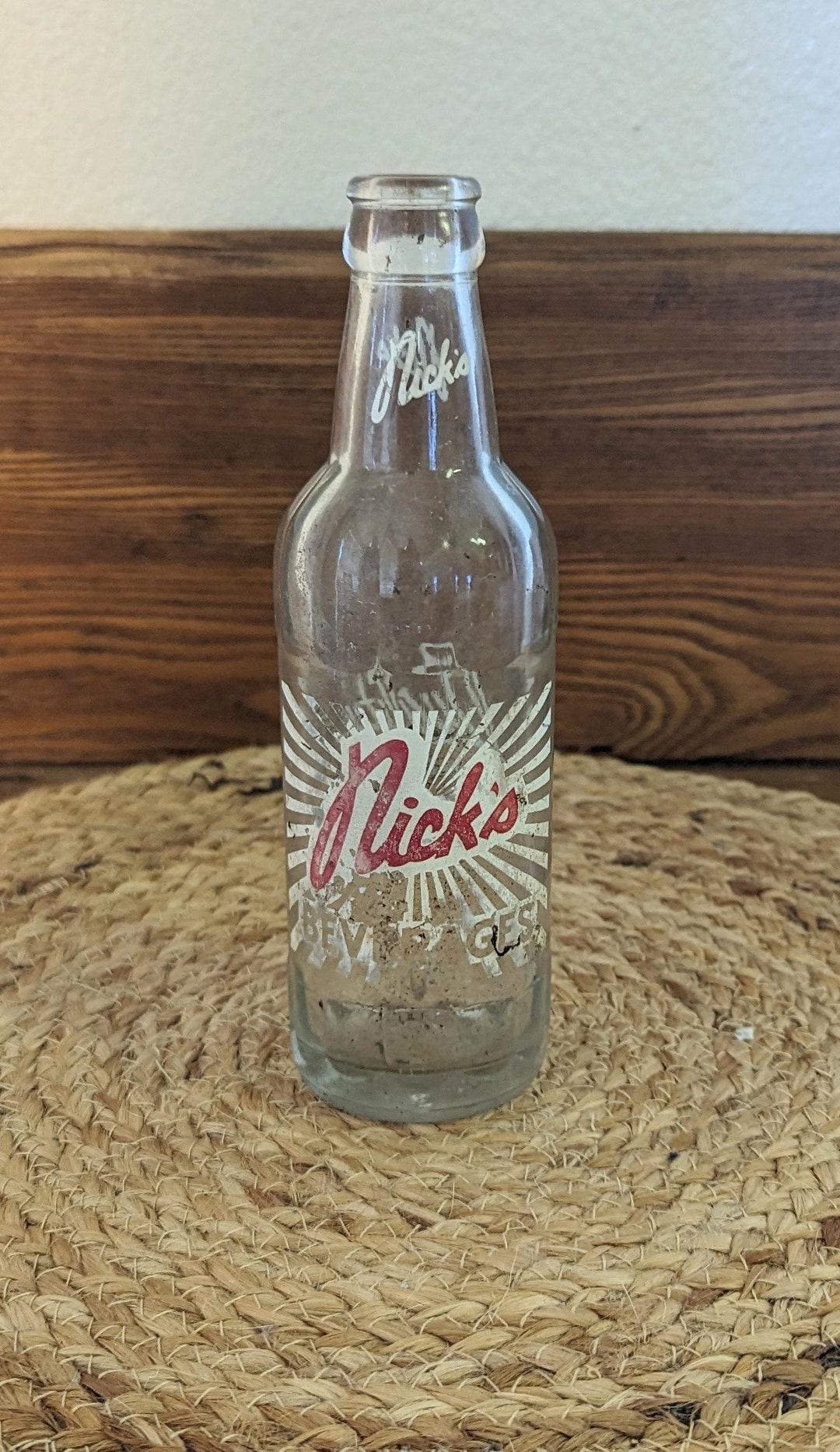 Vintage Nick's Beverages Bottle COCA COLA Bottling New Castle, Indiana ...