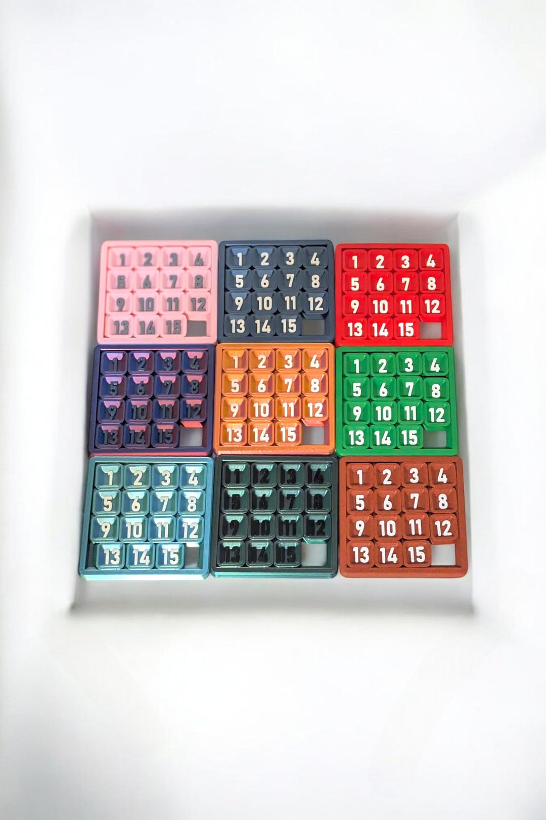Custom 3D Printed Sliding Number Puzzle - Etsy
