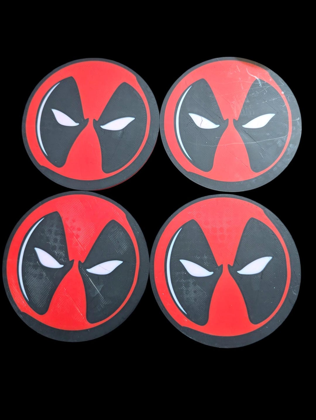 Custom 3D Printed Deadpool Coasters Set of 4 - Etsy