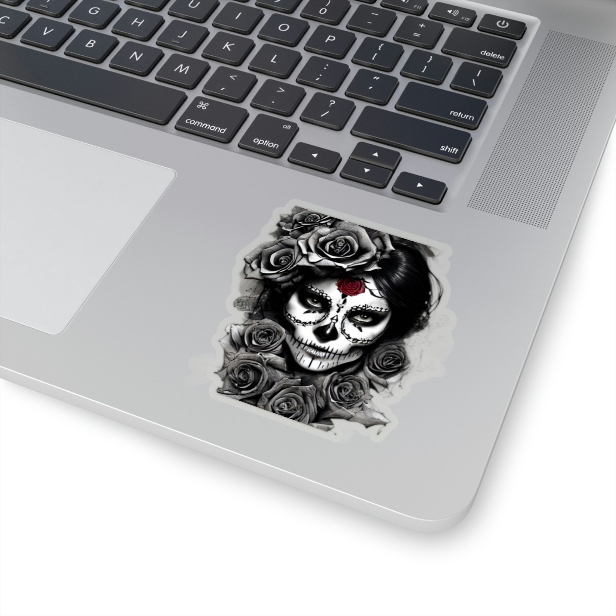 Sugar Skull Girl Vinyl Sticker Sugar Skull Girl Sticker Day of the Dead ...