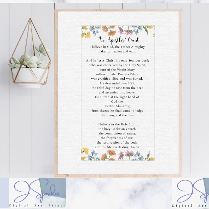 Apostles Creed - Etsy