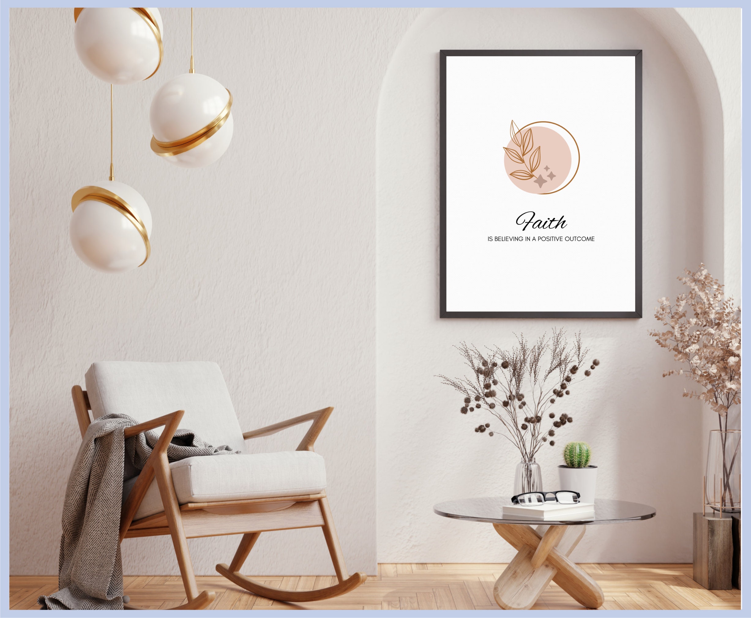 Christian Inspirational Wall Art, Boho Religious Wall Art, Boho ...