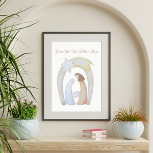 Christian Wall Decor for Christmas, Nativity Scene, Wall Art Religious ...