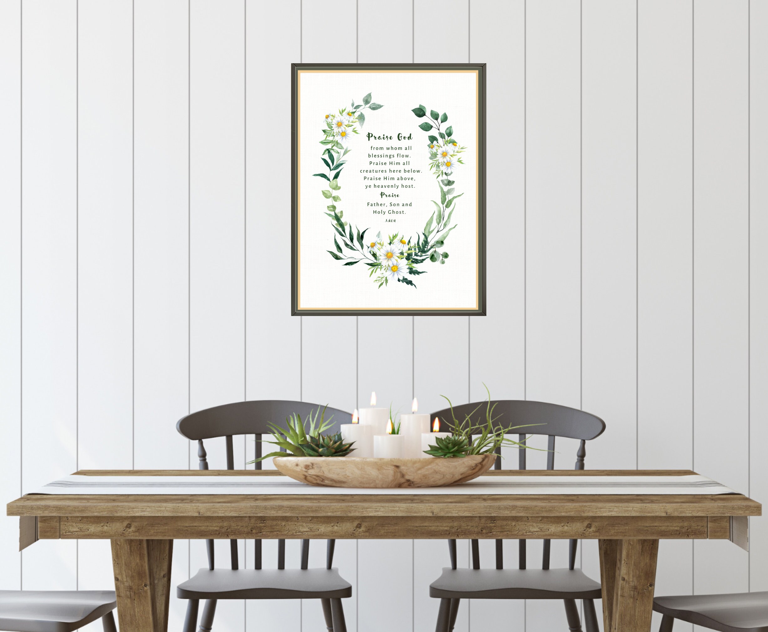 Doxology Art Print, Doxology Wall Art, Hymn of Praise Printable Art ...