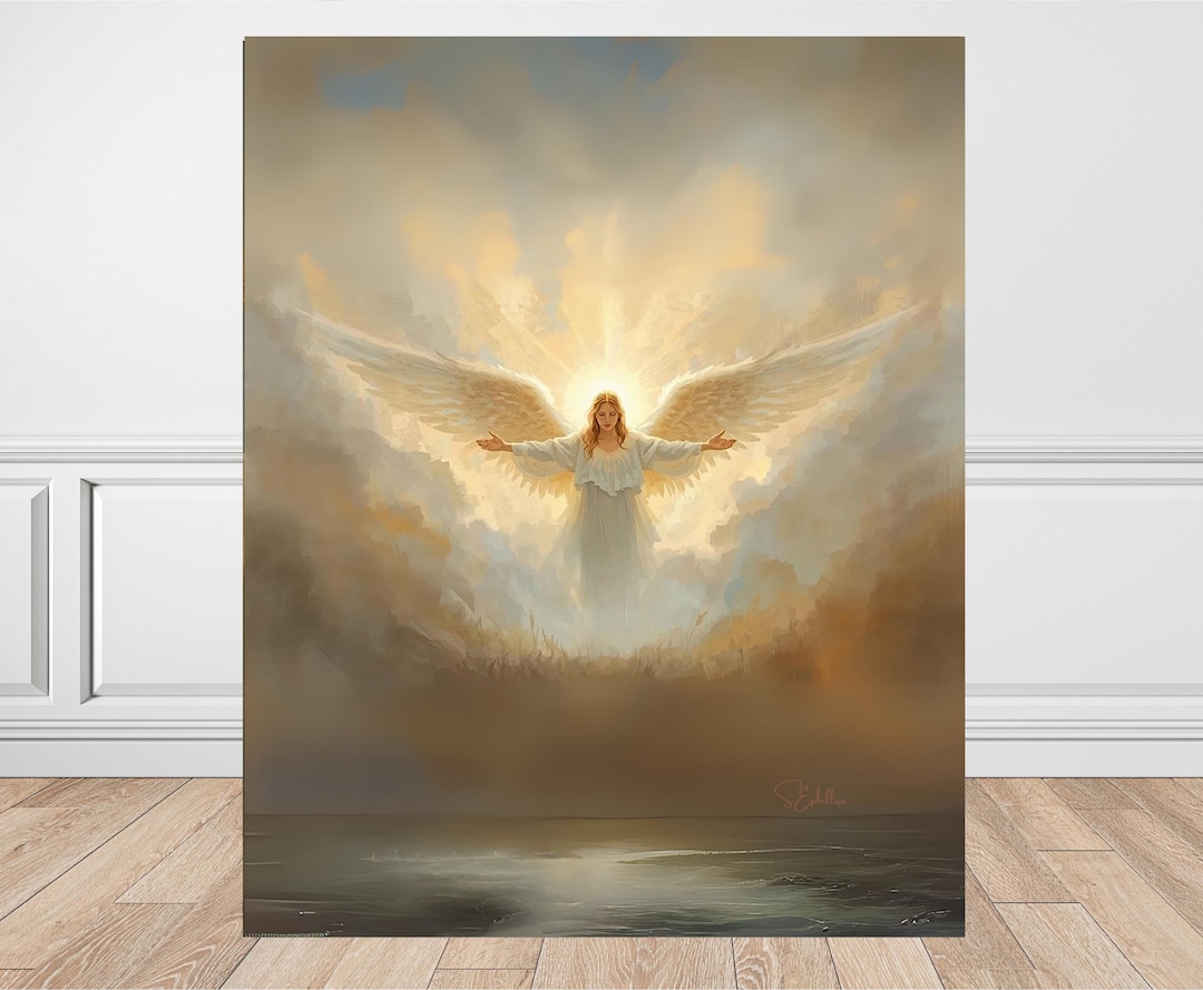 Messenger Angel Digital Art Print, Christian Wall Art, Printable Art ...