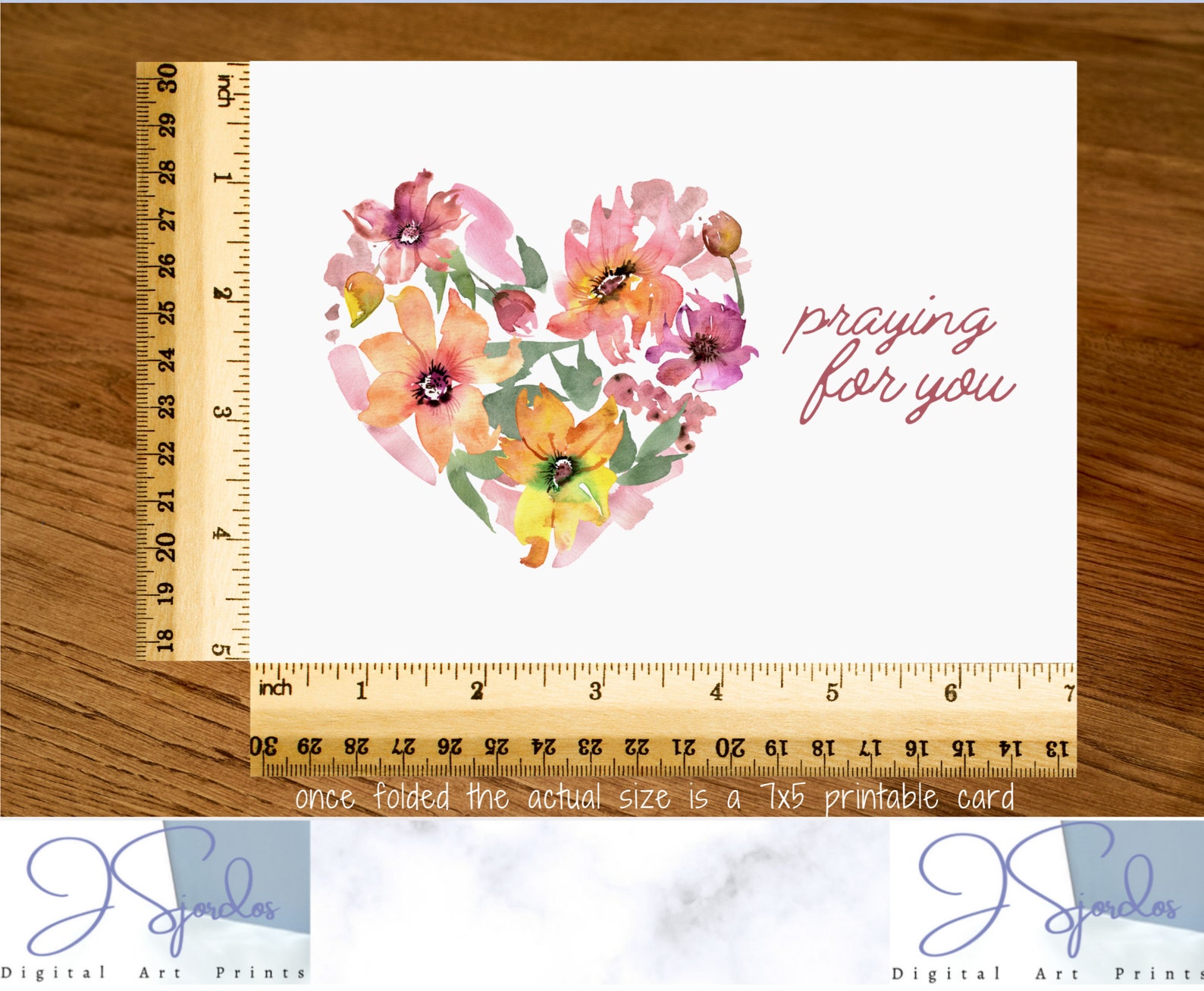 Printable Praying for You Card, Prayer Cards, Prayer Card for a Friend ...