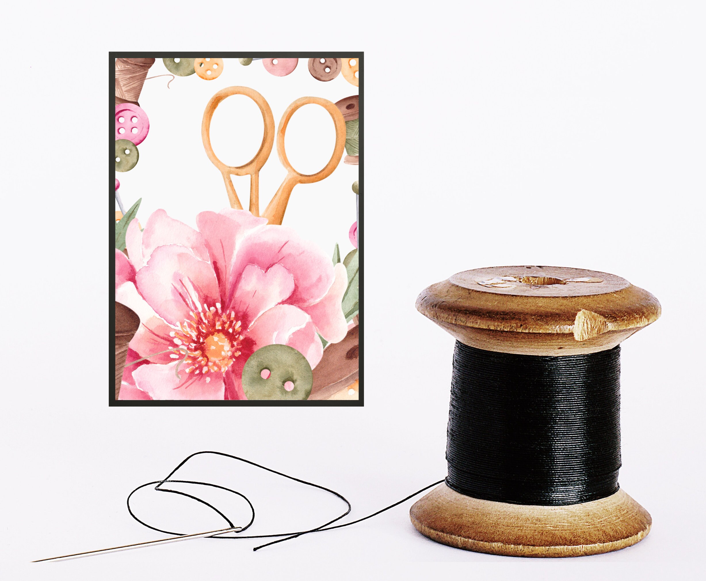 Sewing Room Wall Picture, Art Printables, Sewing Room Wall Decor ...