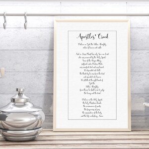 The Apostles' Creed Printable Pdf, Christian Statement of Faith ...