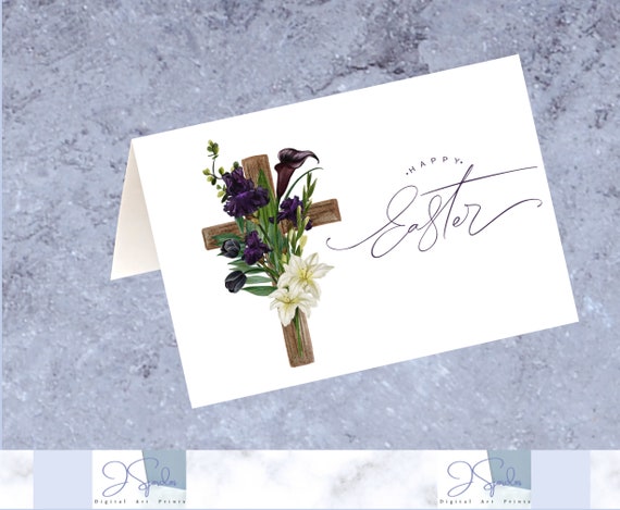 Resurrection Day Printable Easter Card Happy Easter Digital - Etsy