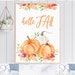 Hello Fall Sign, Hello Fall Digital Print, Fall Home Decor, Fall ...