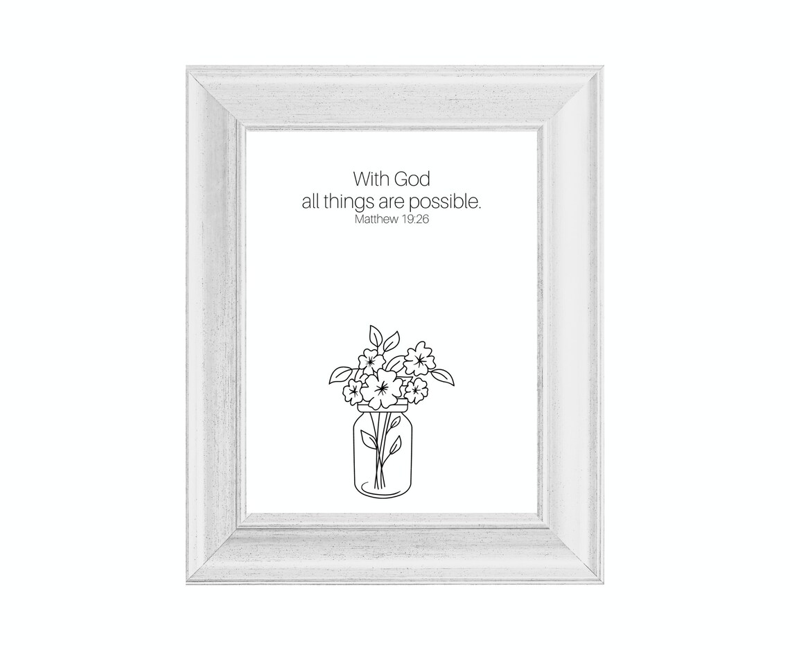 Printable Bible Verse Christian Wall Art Religious Home Decor | Etsy