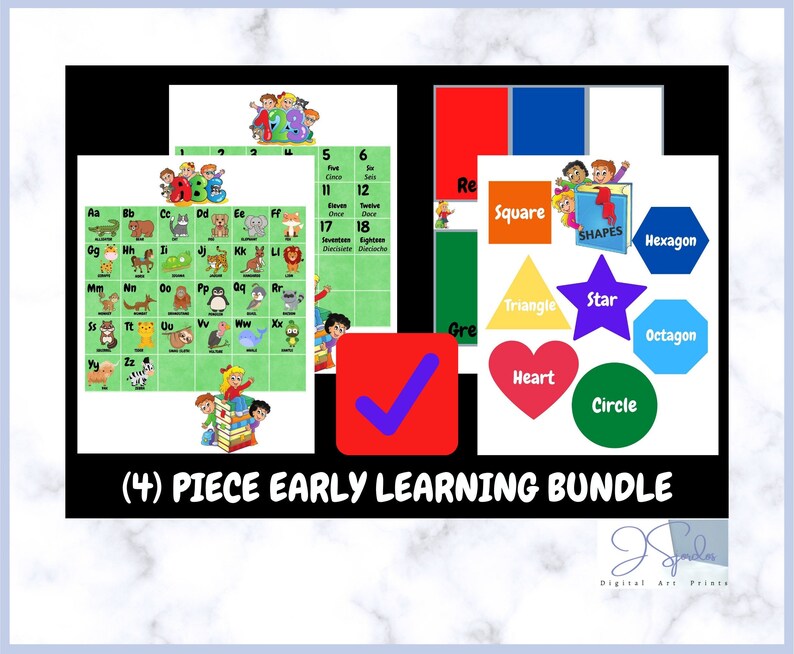 Preschool Learning Bundle Early Childhood Learning Kit Pre-k - Etsy