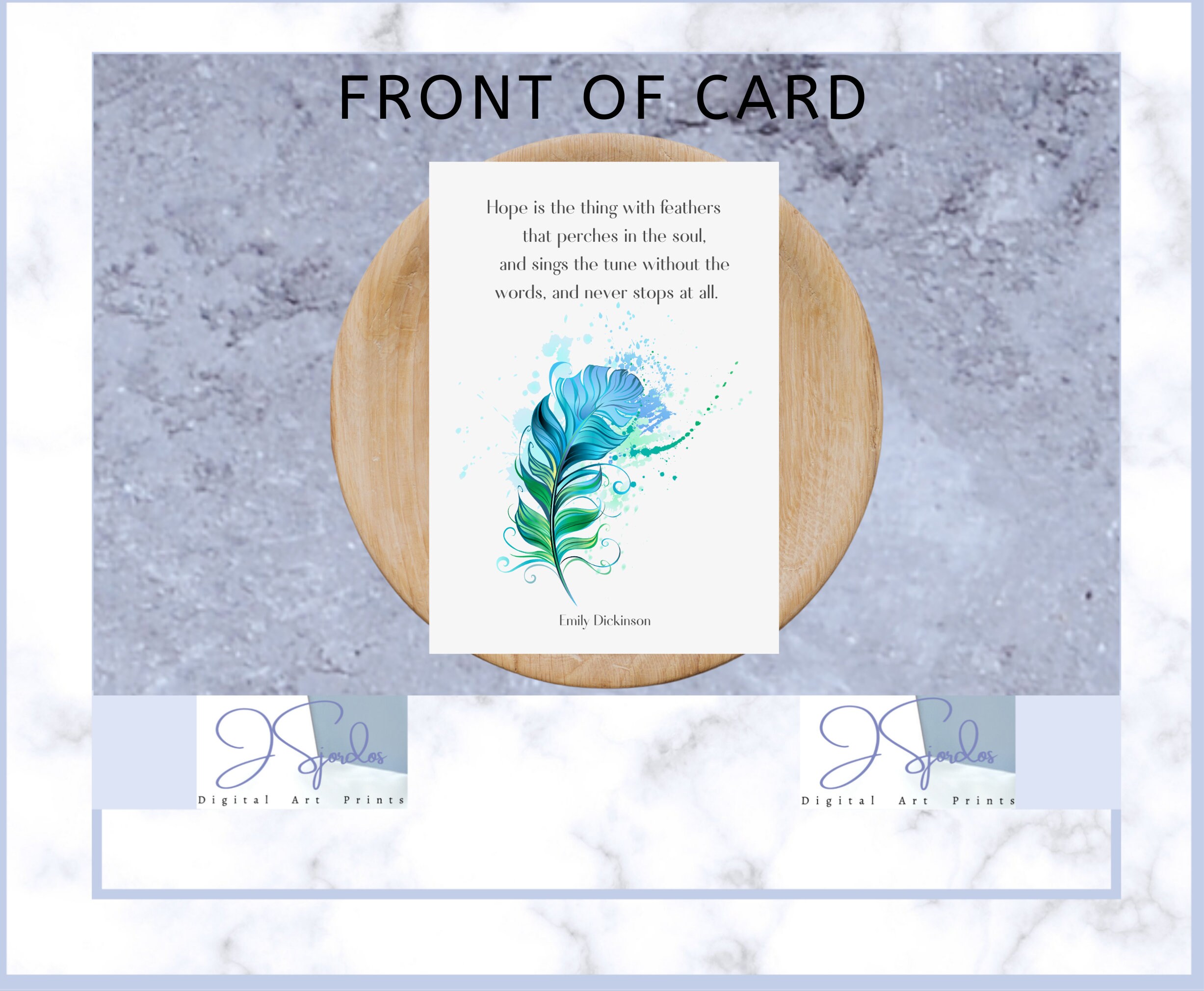 Hope Poem by Emily Dickinson, Printable Cards, Emily Dickinson Hope is ...