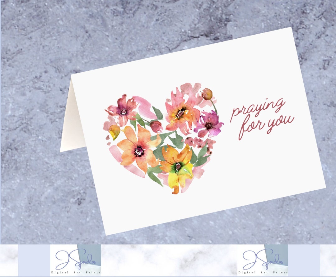 Printable Praying for You Card, Prayer Cards, Prayer Card for a Friend ...