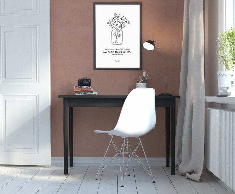 Printable Bible Verse Christian Wall Art Religious Home Decor Digital ...