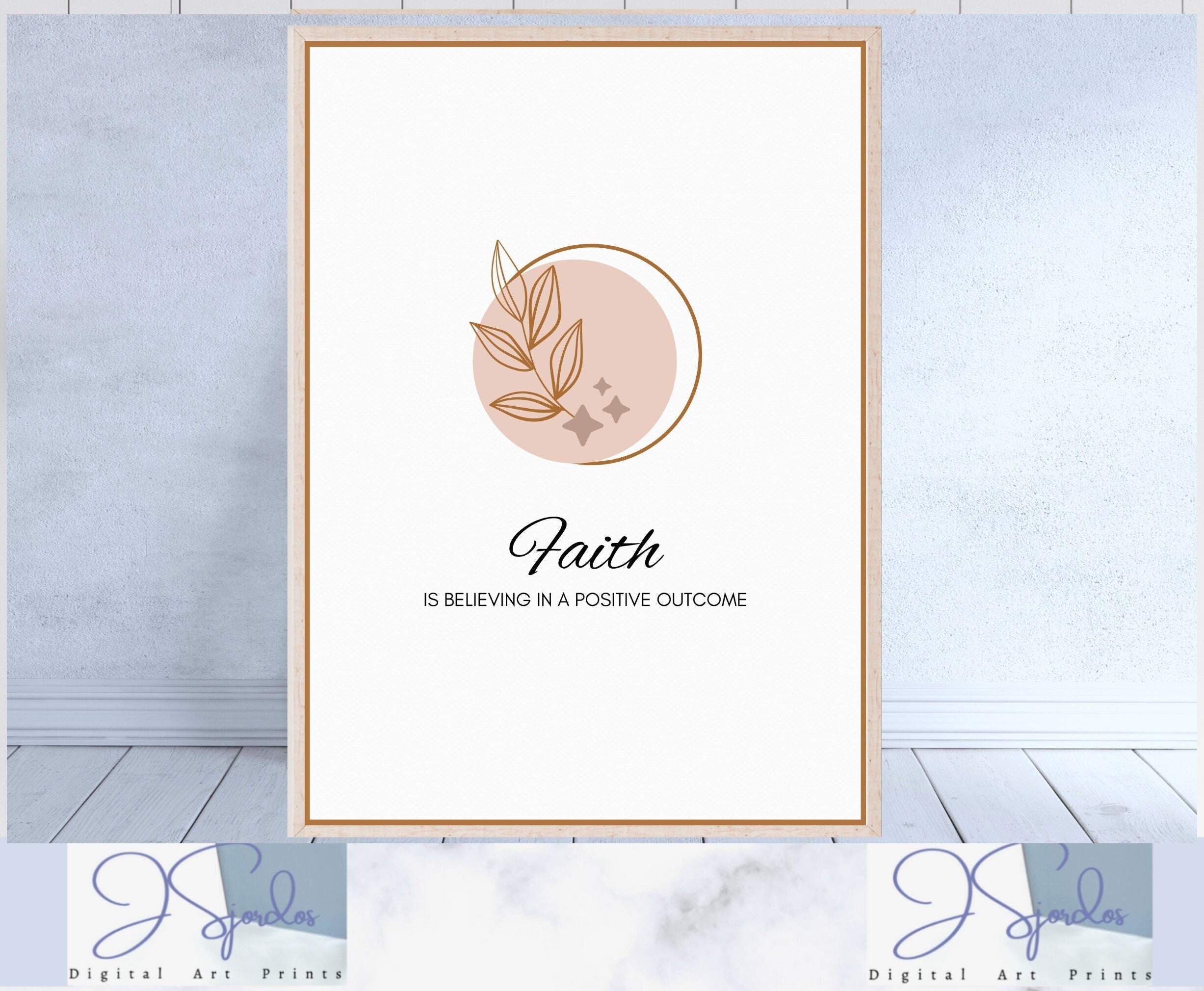 Christian Inspirational Wall Art, Boho Religious Wall Art, Boho ...