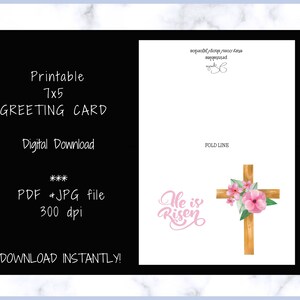 Printable Easter Card, Resurrection Day, Religious Easter Cards ...