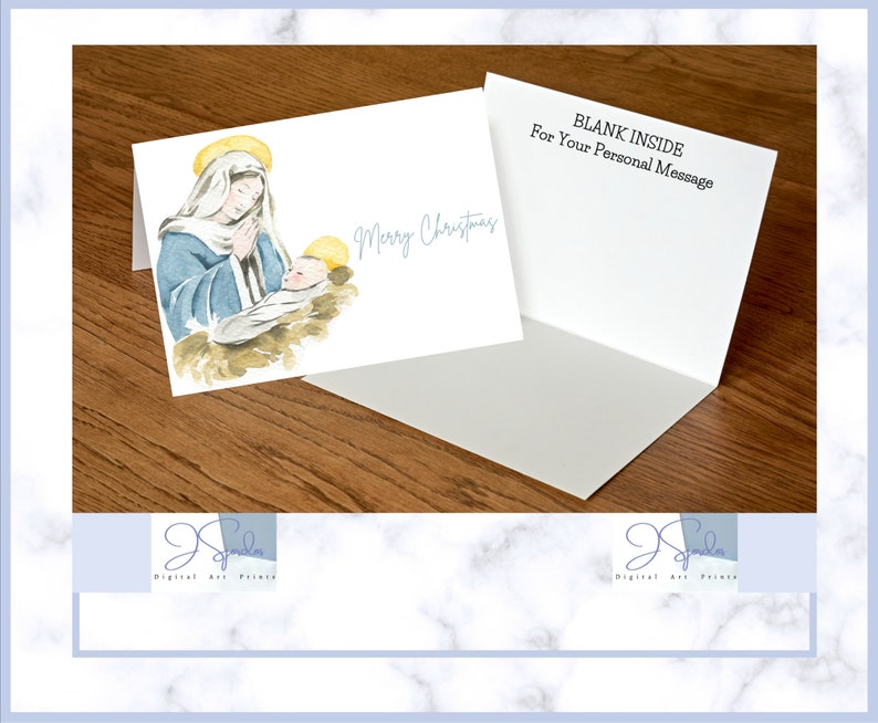 Printable Christmas Card, Religious Christmas Cards, Christian ...