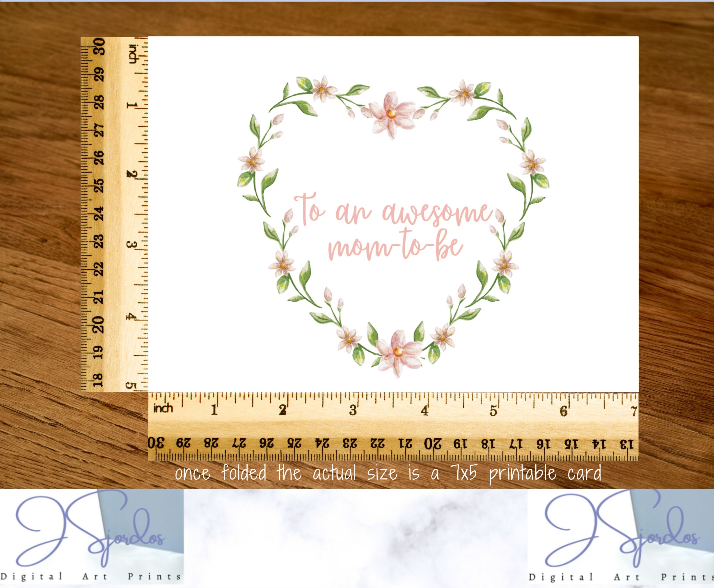 Printable Card Mom to Be, Digital Card for Baby Shower, Printable Cards ...