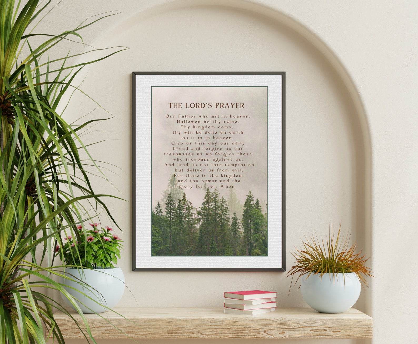 The Lord's Prayer Poster, Pdf, Christian Prayer, Faith Prayer ...