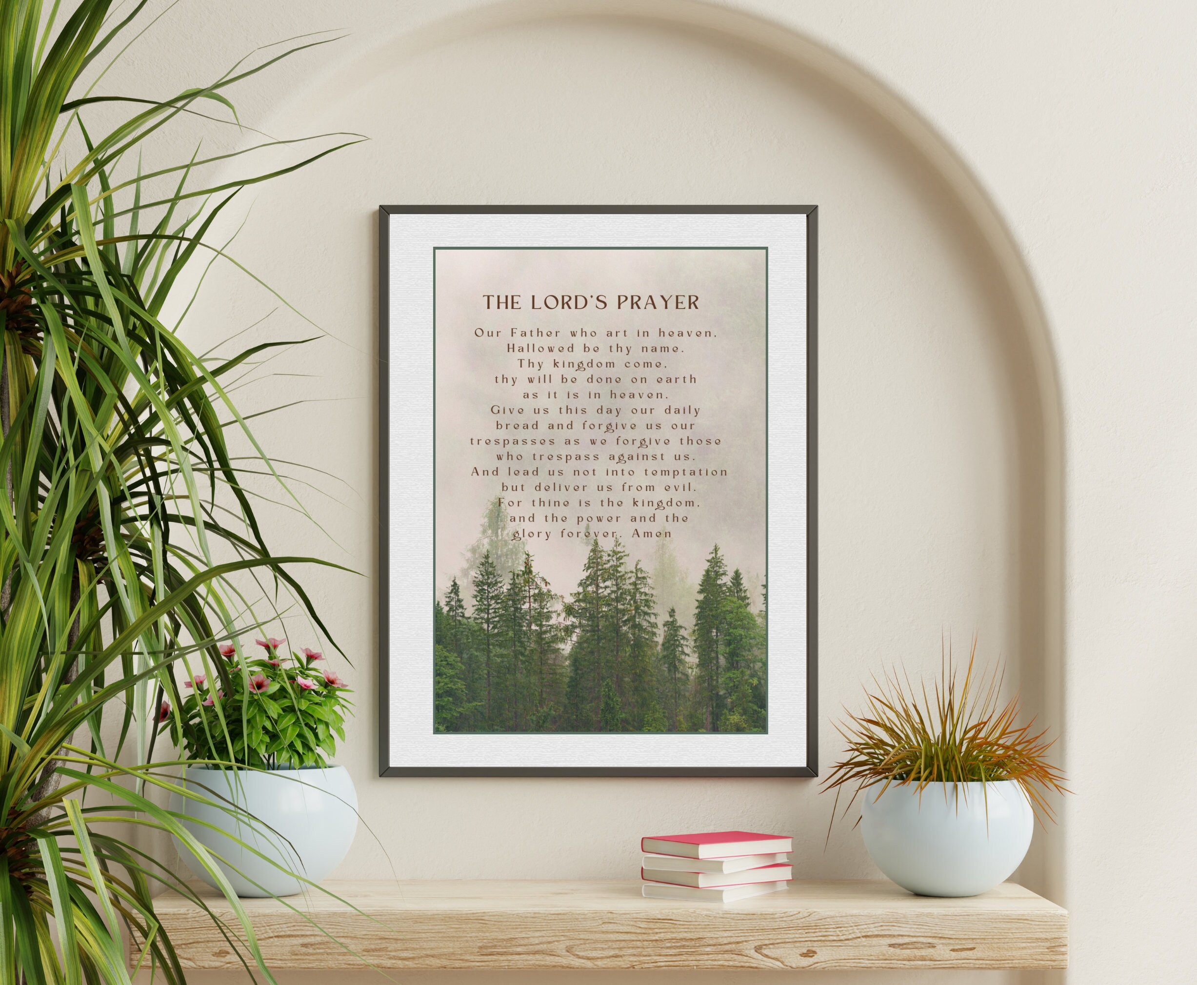 The Lord's Prayer Poster, Pdf, Christian Prayer, Faith Prayer ...