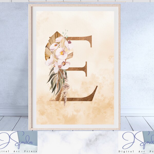 Monogram Initial Art - Etsy