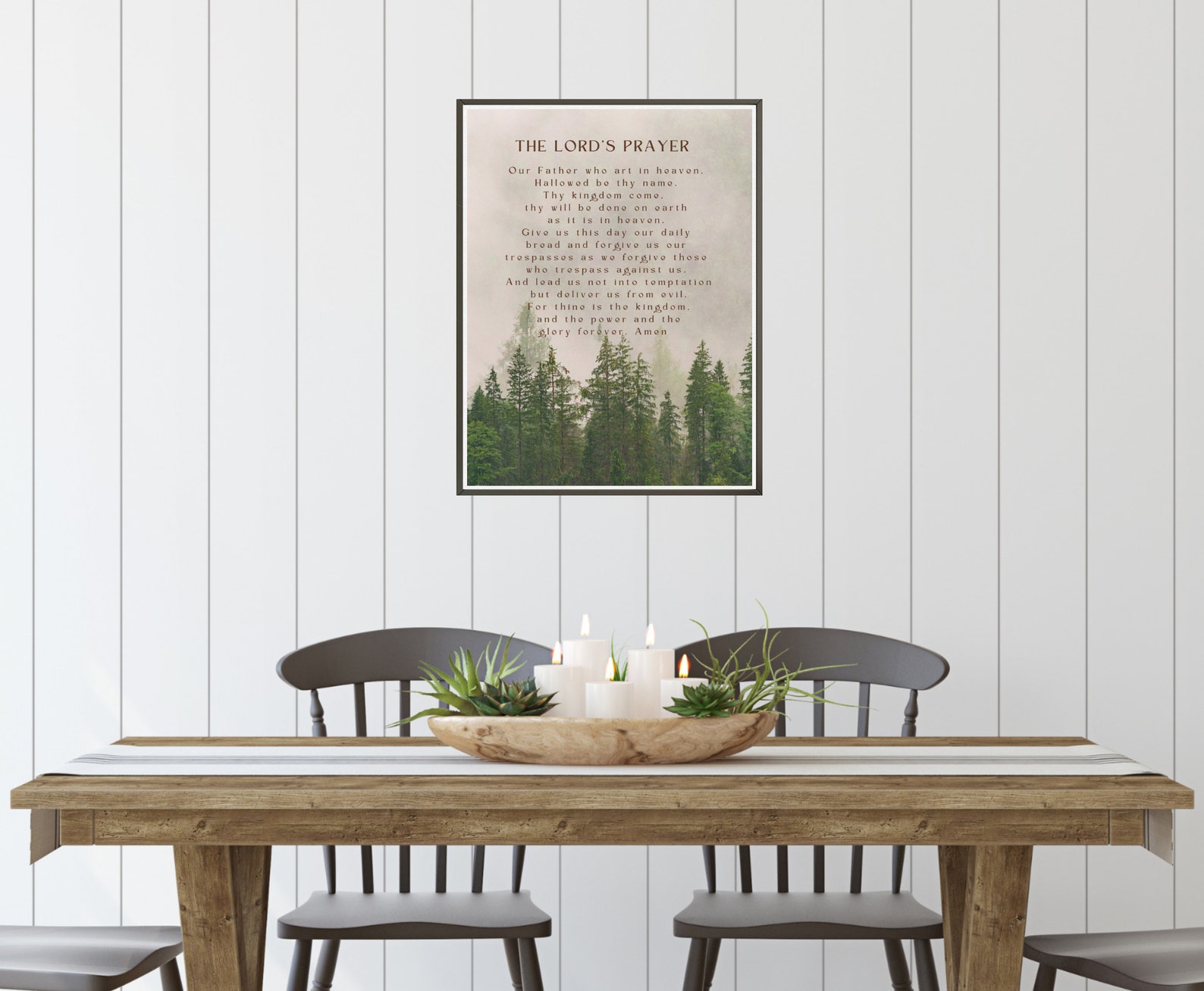 The Lord's Prayer Poster, Pdf, Christian Prayer, Faith Prayer ...