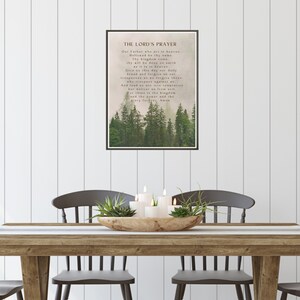The Lord's Prayer Poster, Pdf, Christian Prayer, Faith Prayer ...
