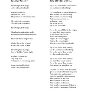 Printable Sing Along Sheet Religious Christmas Songs, Adults, Seniors ...
