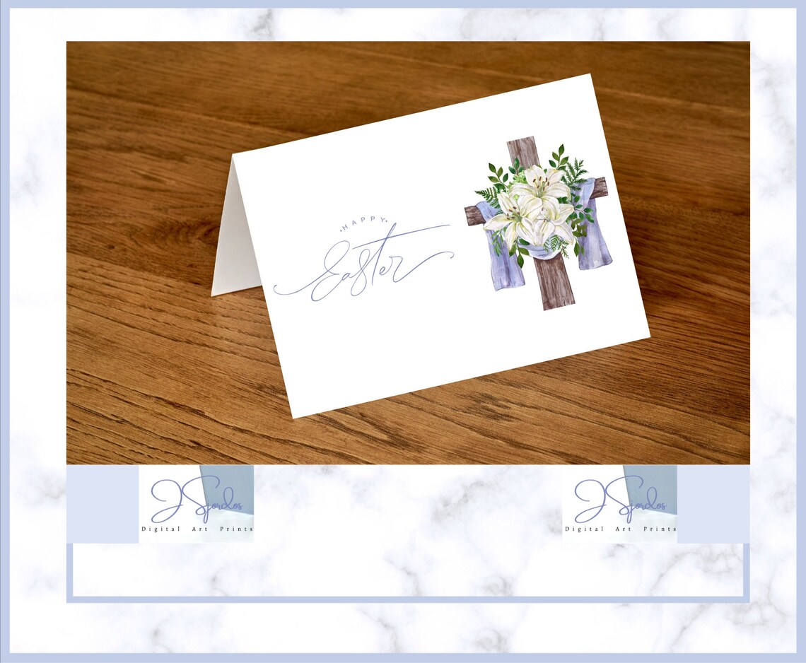 Printable Easter Card, Resurrection Day, Happy Easter Digital Cards ...
