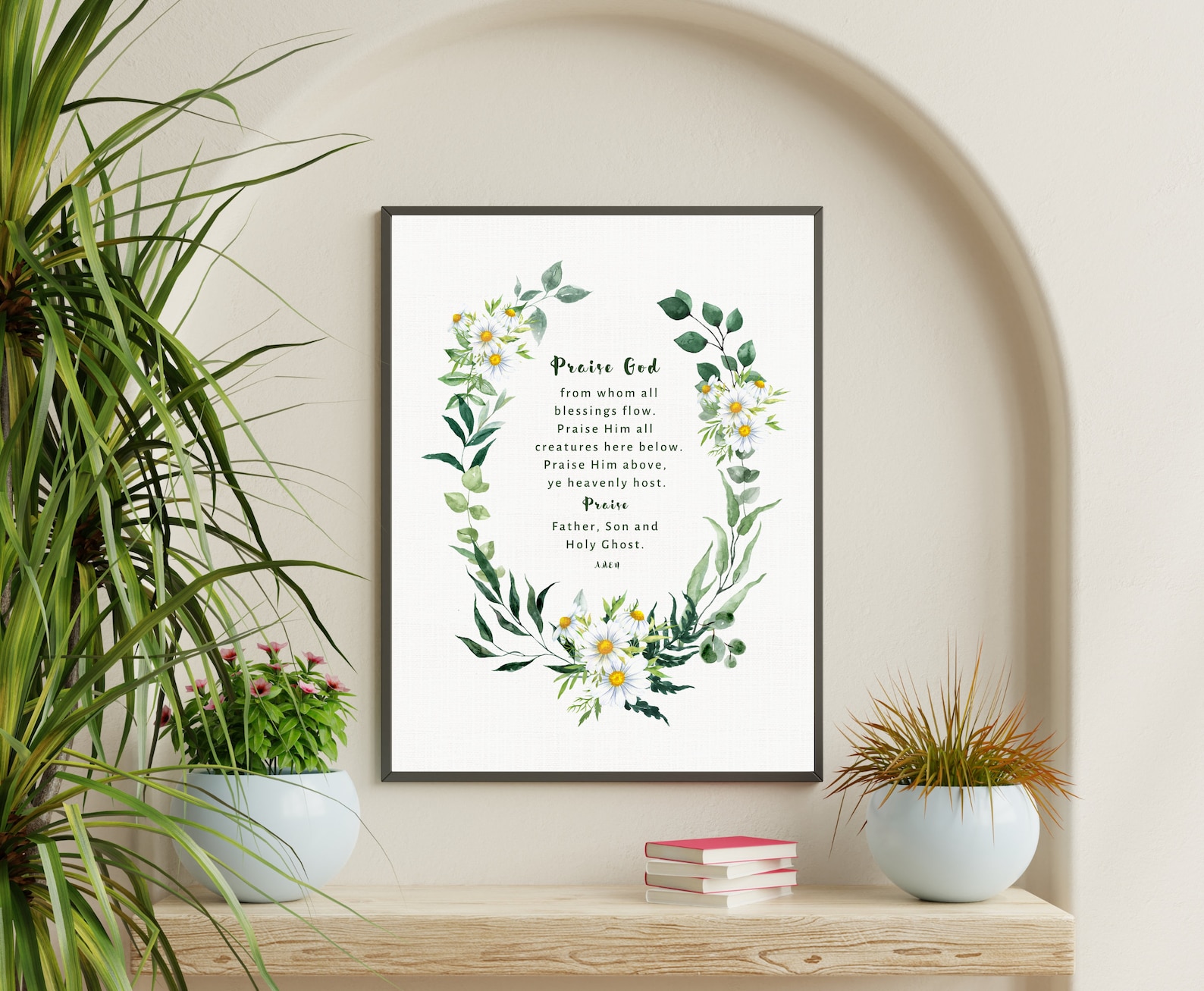 Doxology Art Print, Doxology Wall Art, Hymn of Praise Printable Art ...