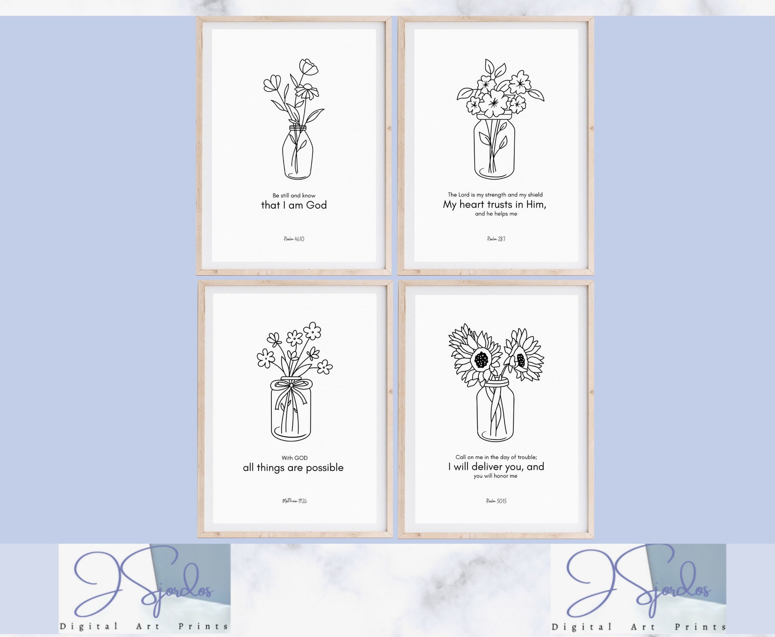 Printable Bible Verse Christian Wall Art Religious Home Decor Digital ...