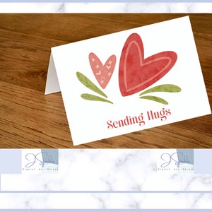 Sending Hugs Card, Sending Hugs, Download, Printable Cards Sending Hugs ...