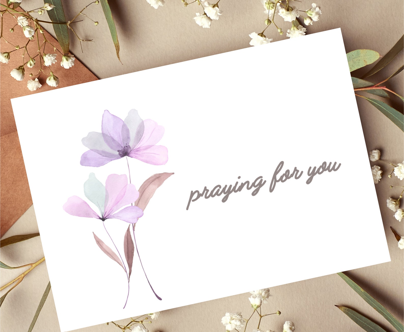 Praying for You Card, Printable Cards Praying for You, Cards for Friend ...