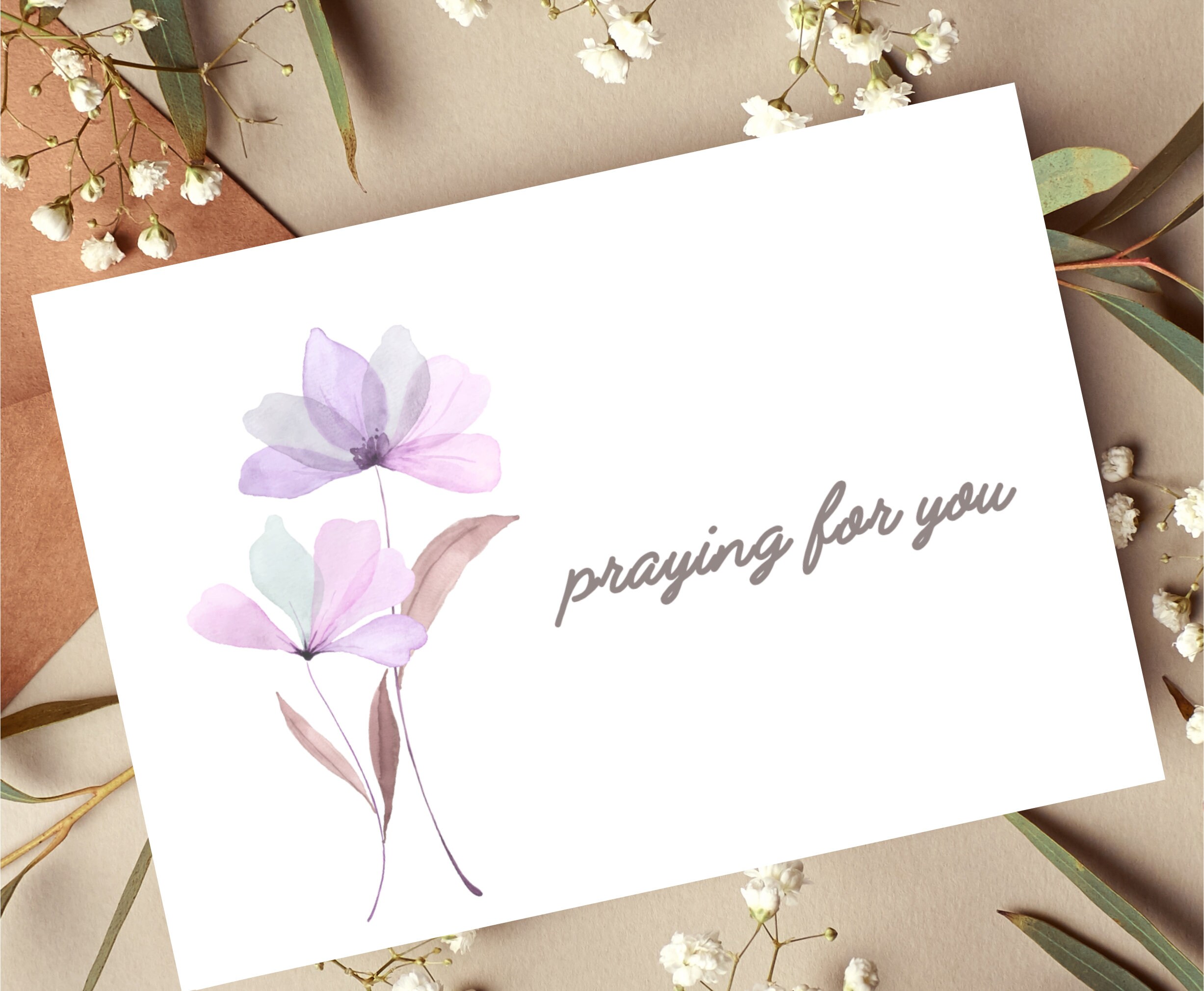 Praying for You Card, Printable Cards Praying for You, Cards for Friend ...