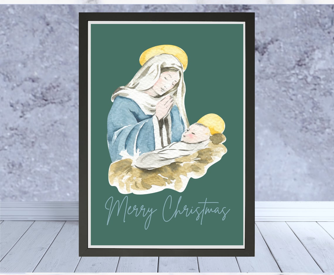 Printable Religious Christmas Wall Decor, Christian Wall Art ...