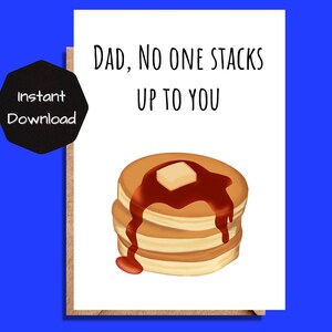 Printable Father's Day Card, Funny Card for Dad, Downloadable Instant ...
