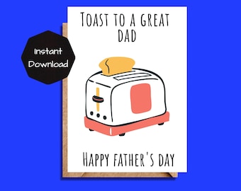 Printable Father's Day Card, Funny Card for Dad, Downloadable Instant ...