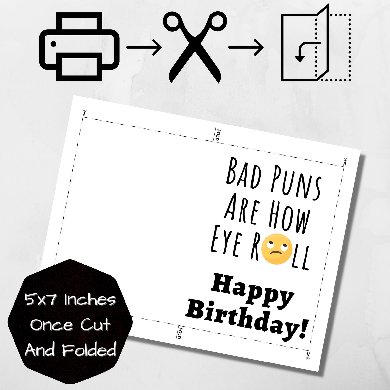 Printable Birthday Card Funny, Funny Birthday Card, Downloadable ...