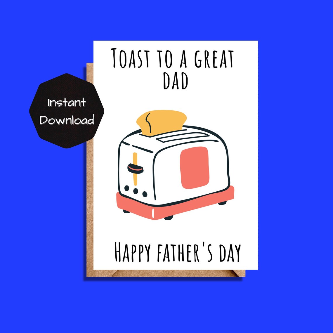 Printable Father's Day Card, Funny Card for Dad, Downloadable Instant ...