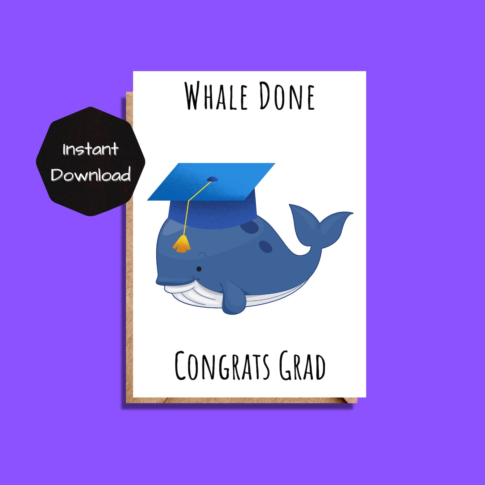 Printable Graduation Card, Printable Grad Card, Instant Download ...